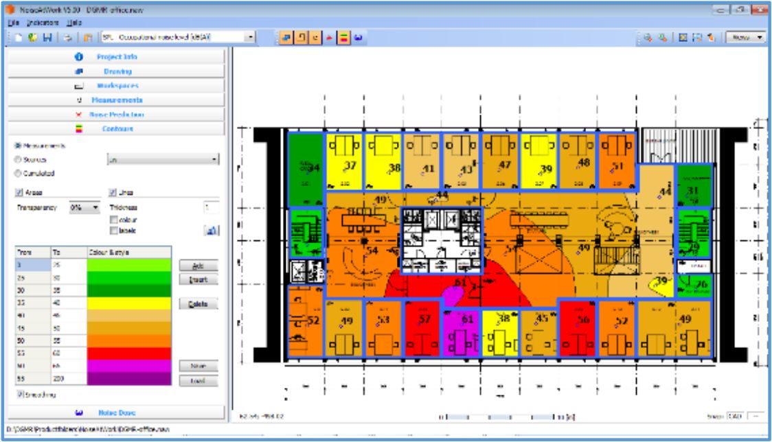 Jasa Pembuatan Noise Mapping Contour dengan Software