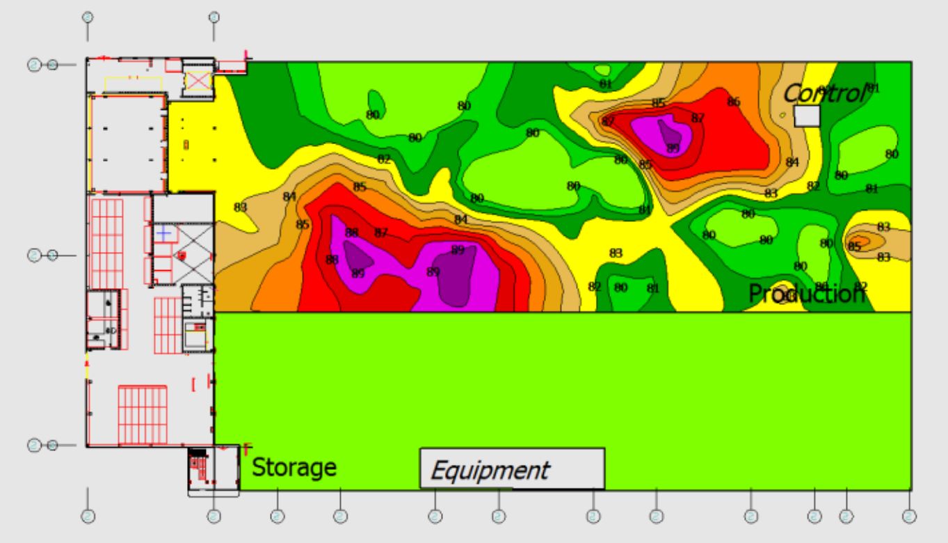 Jasa Pembuatan Noise Mapping Contour dengan Software